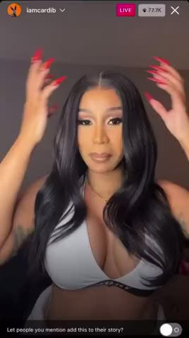 Cardi B Whip Shots on Live | Scrolller