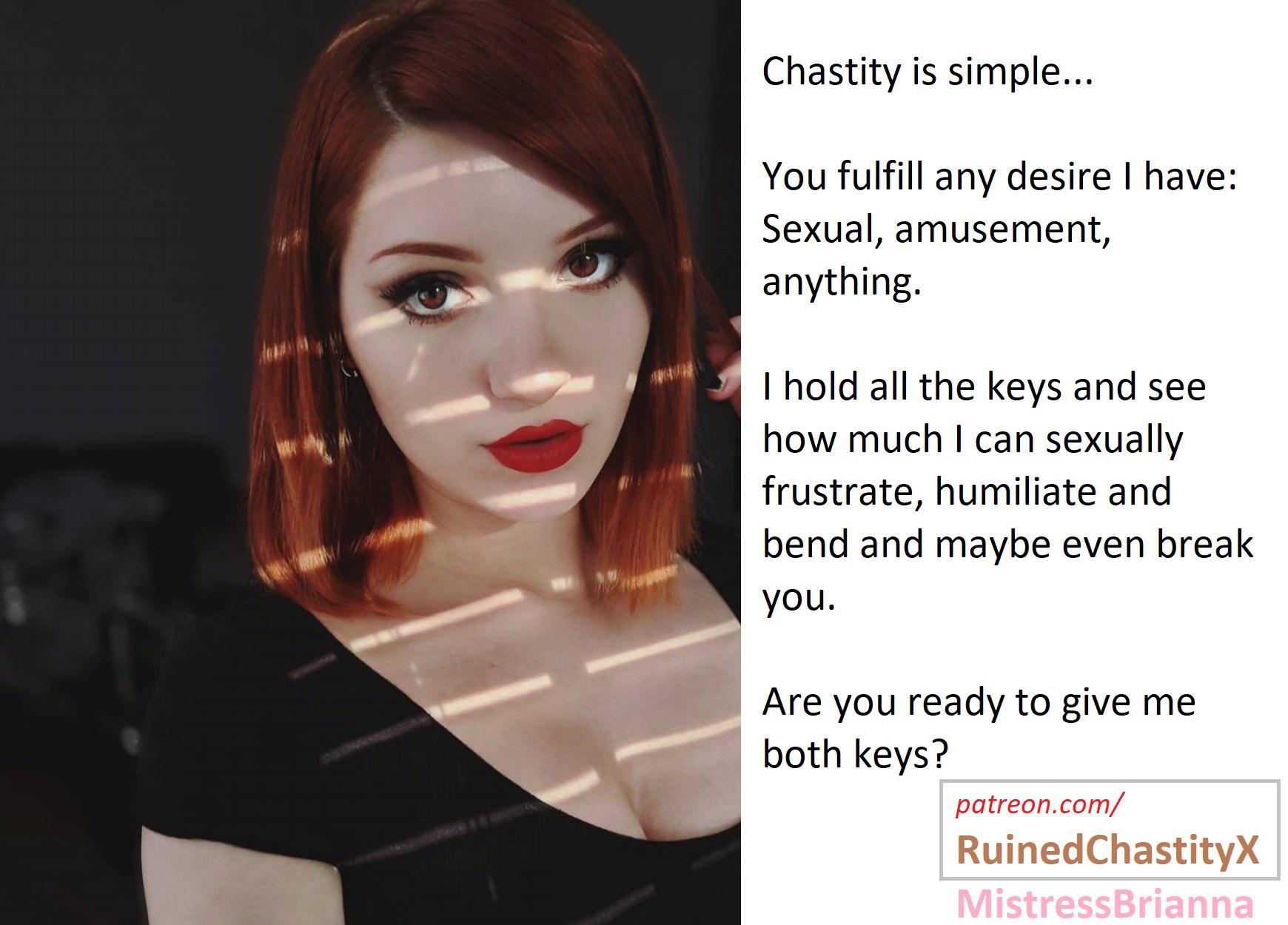 Chastity is simple... | Scrolller
