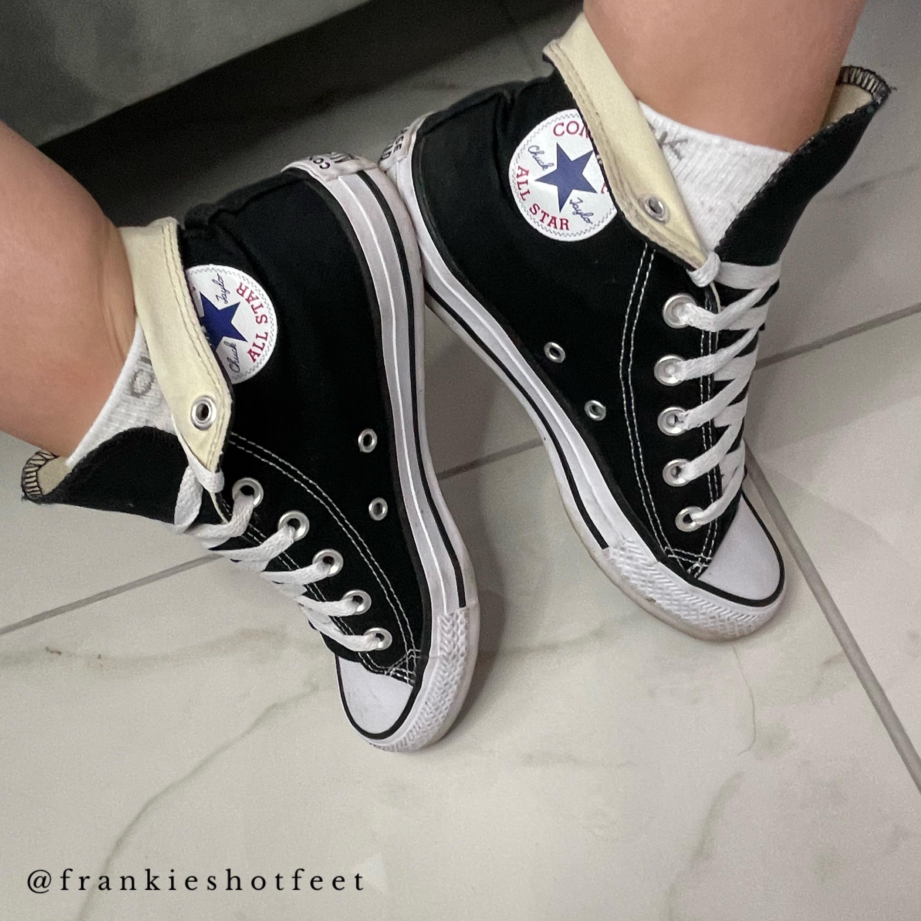 High Top Converse With Socks