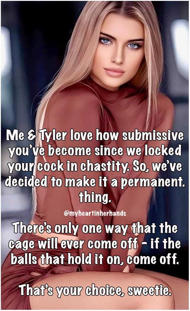 Constant straining in an inescapable chastity cage, or surgery - cruel choices… 🔐 ️ | Scrolller