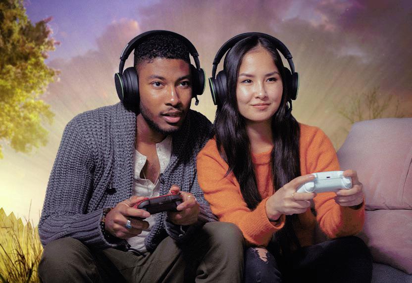Couple gaming together, as shown on Xbox’s website! | Scrolller