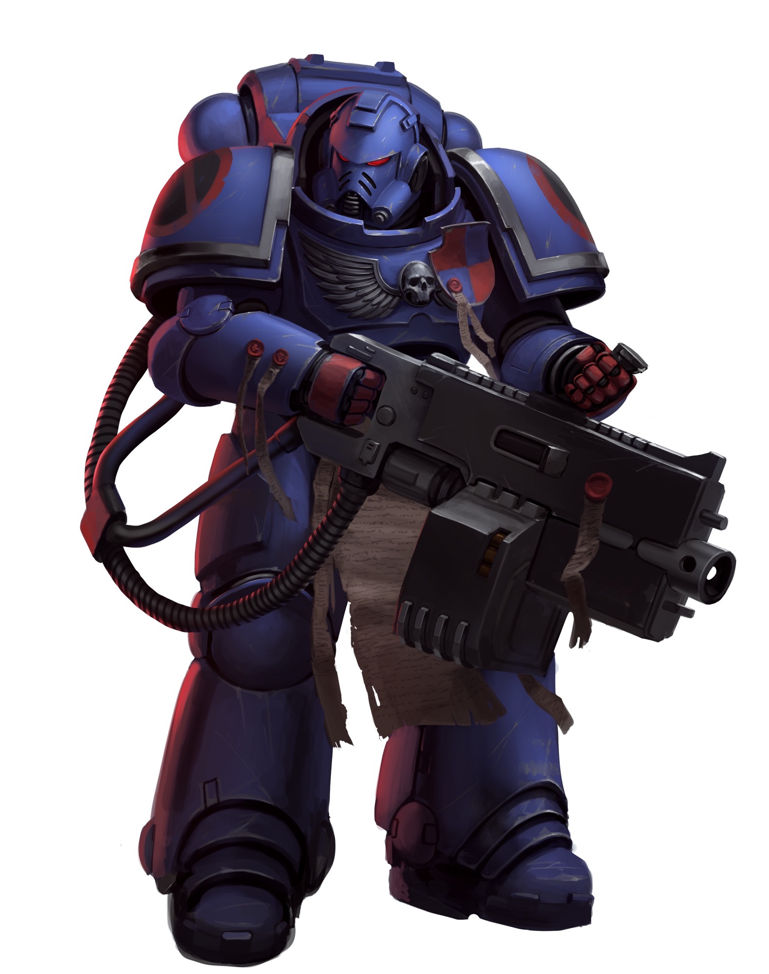 Crimson Fist Heavy Intercessor (by @konstantinvoid on Instagram) | Scrolller