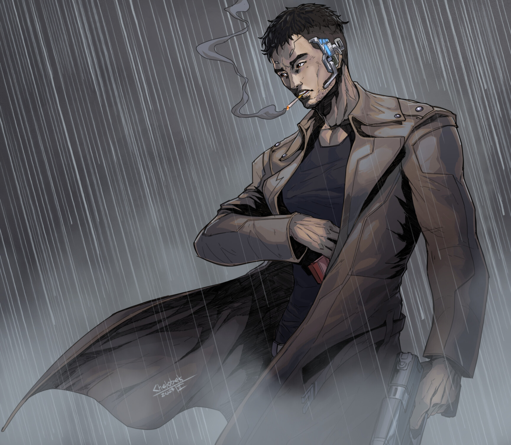 Cyberpunk Detective by Bekarys Zhabagin | Scrolller