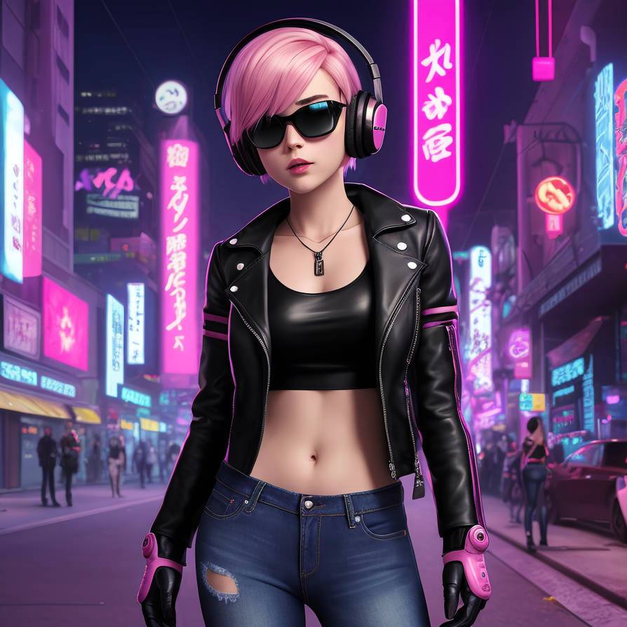 Cyberpunk Girl 012 | Scrolller