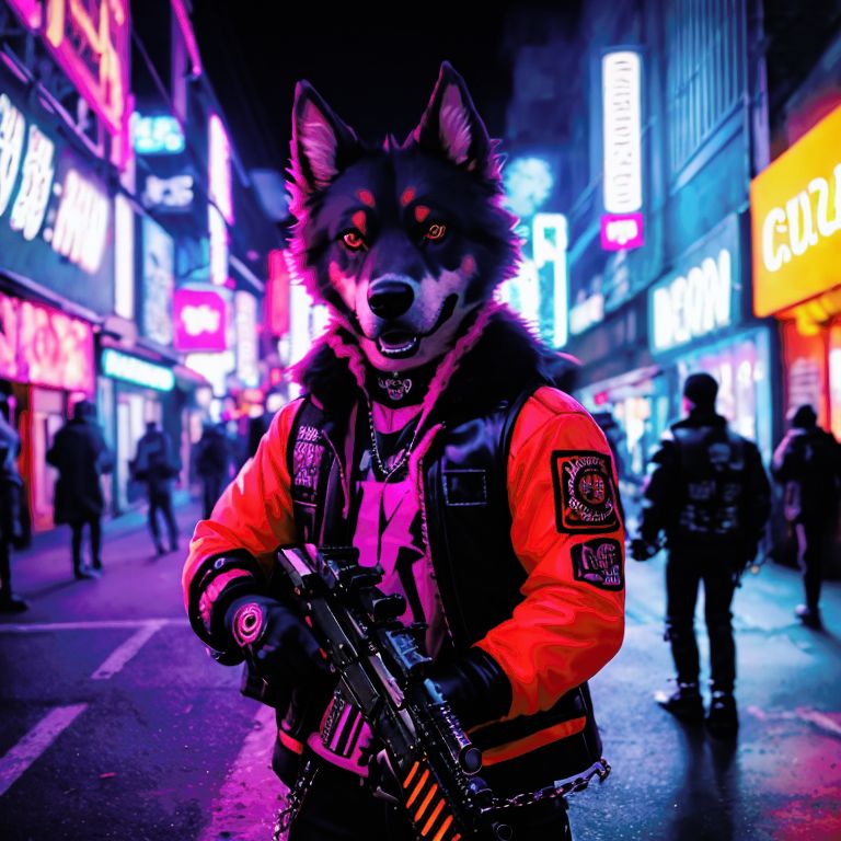 Cyberpunk Wolf | Scrolller