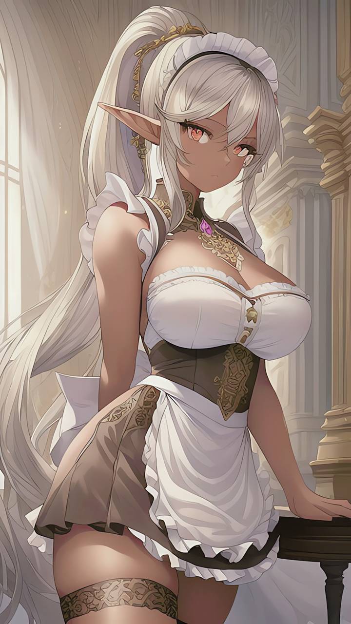 Dark Elf Maid | Scrolller