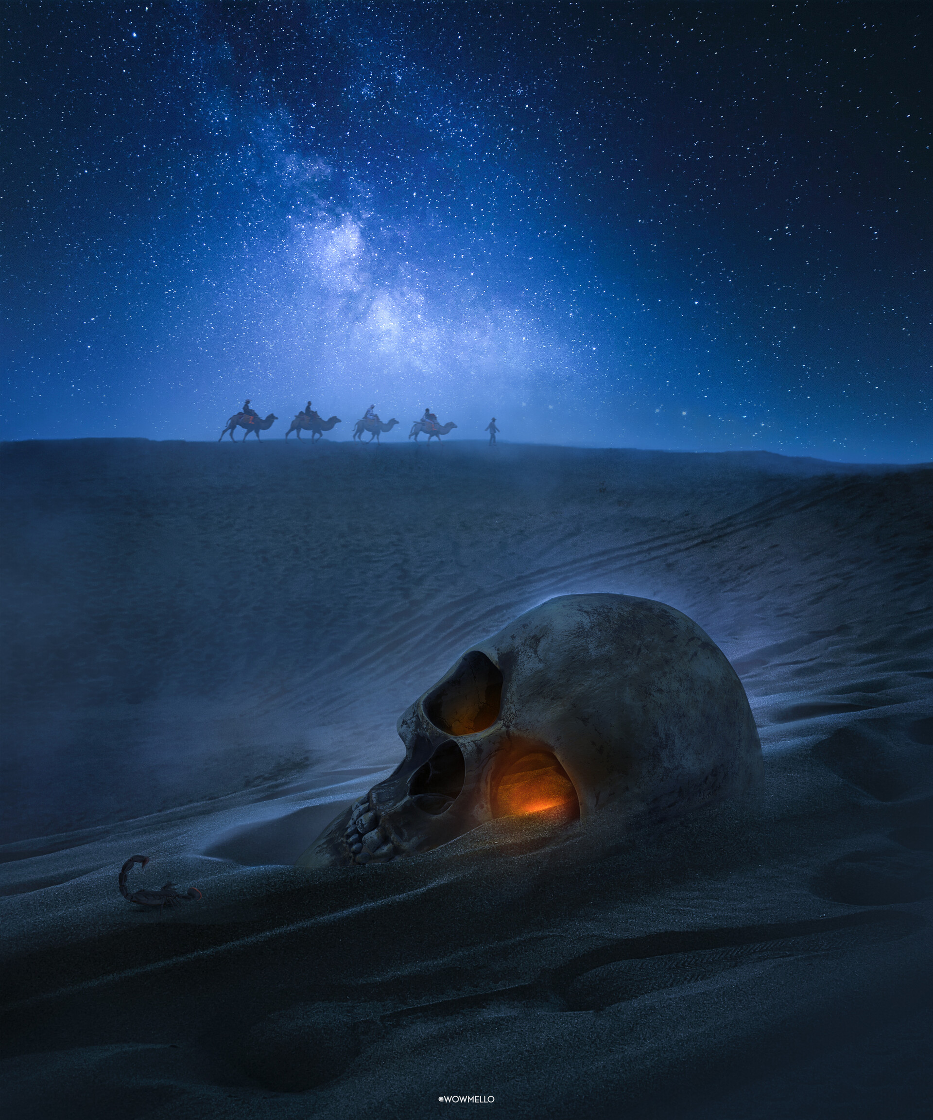 Desert Skull , wowmello | Scrolller