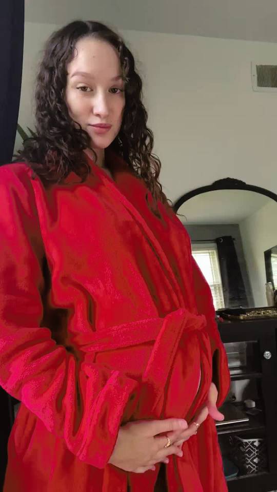 Disrobe me to reveal my growing belly… | Scrolller