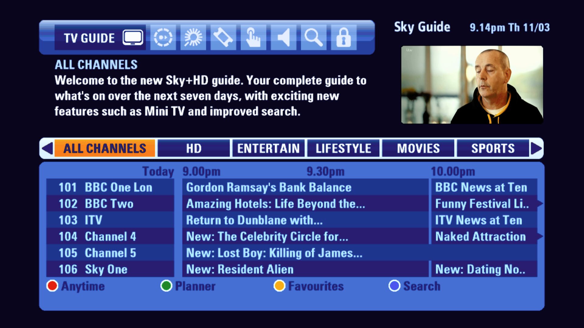 Does this old British TV UI look like FA? | Scrolller
