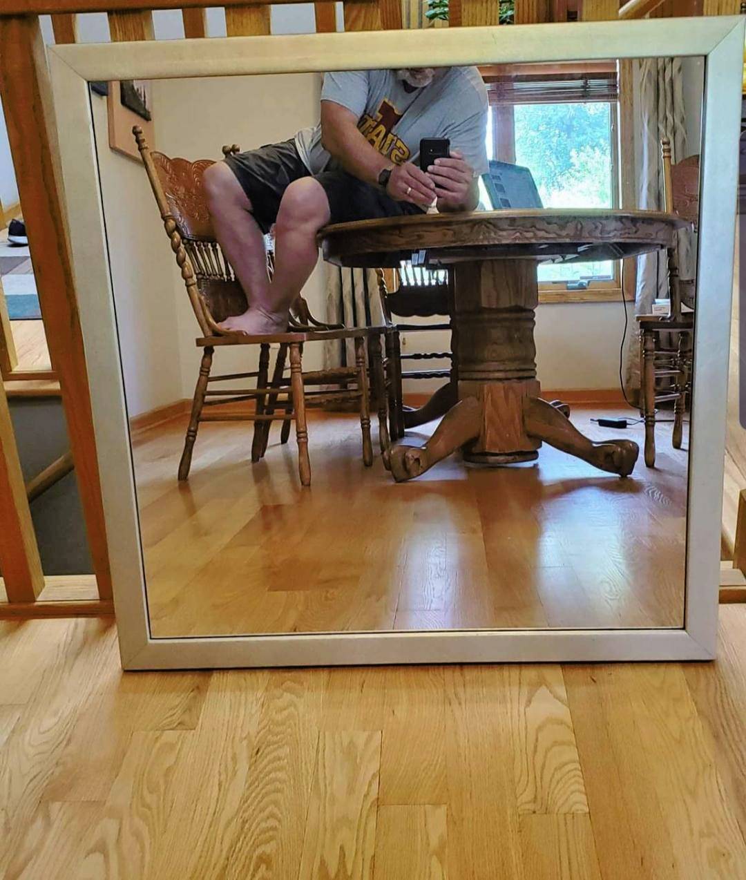 Don't sit on the table! | Scrolller