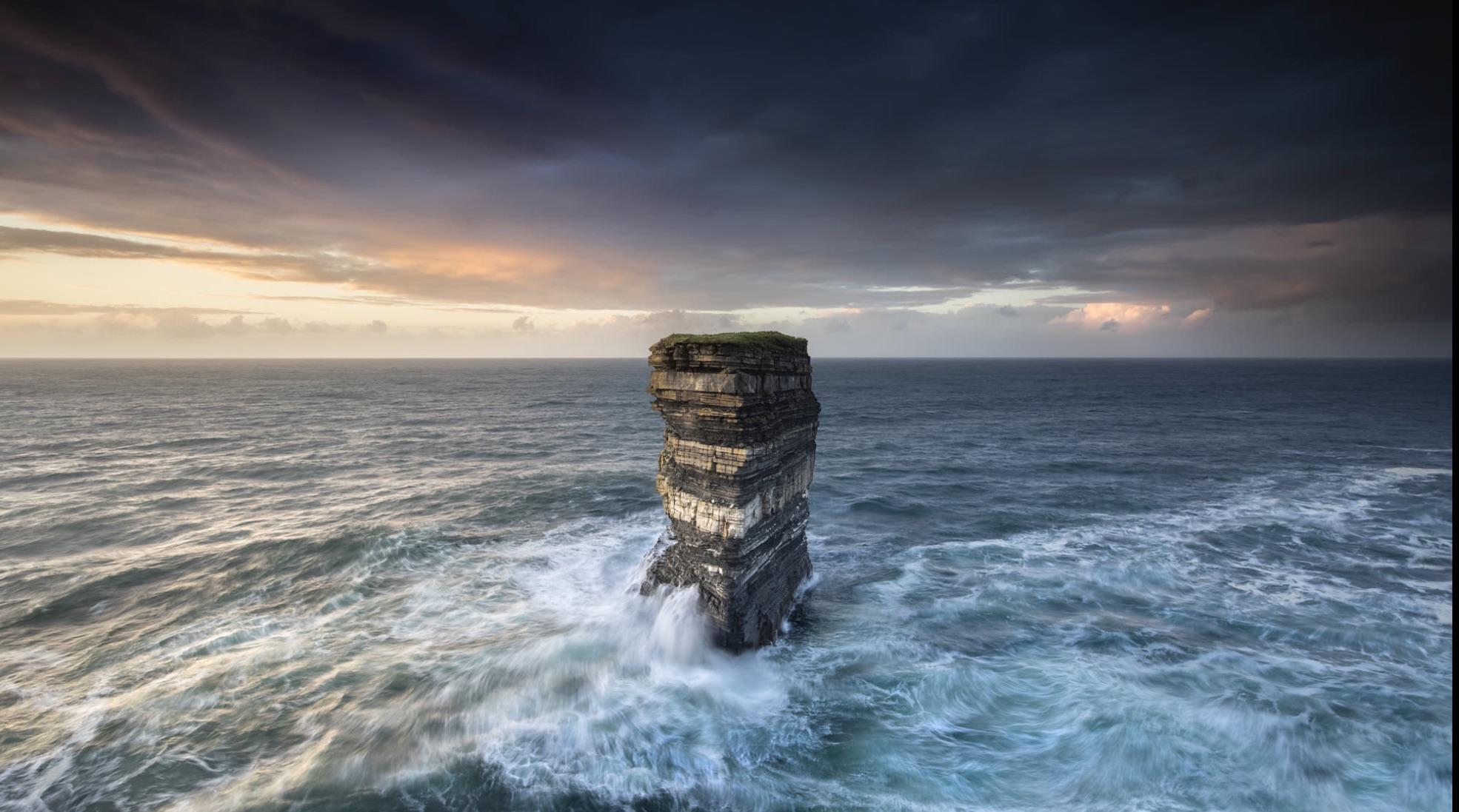 Downpatrick Head sea stack in County Mayo, Ireland. [1970x1097] [OC]. | Scrolller
