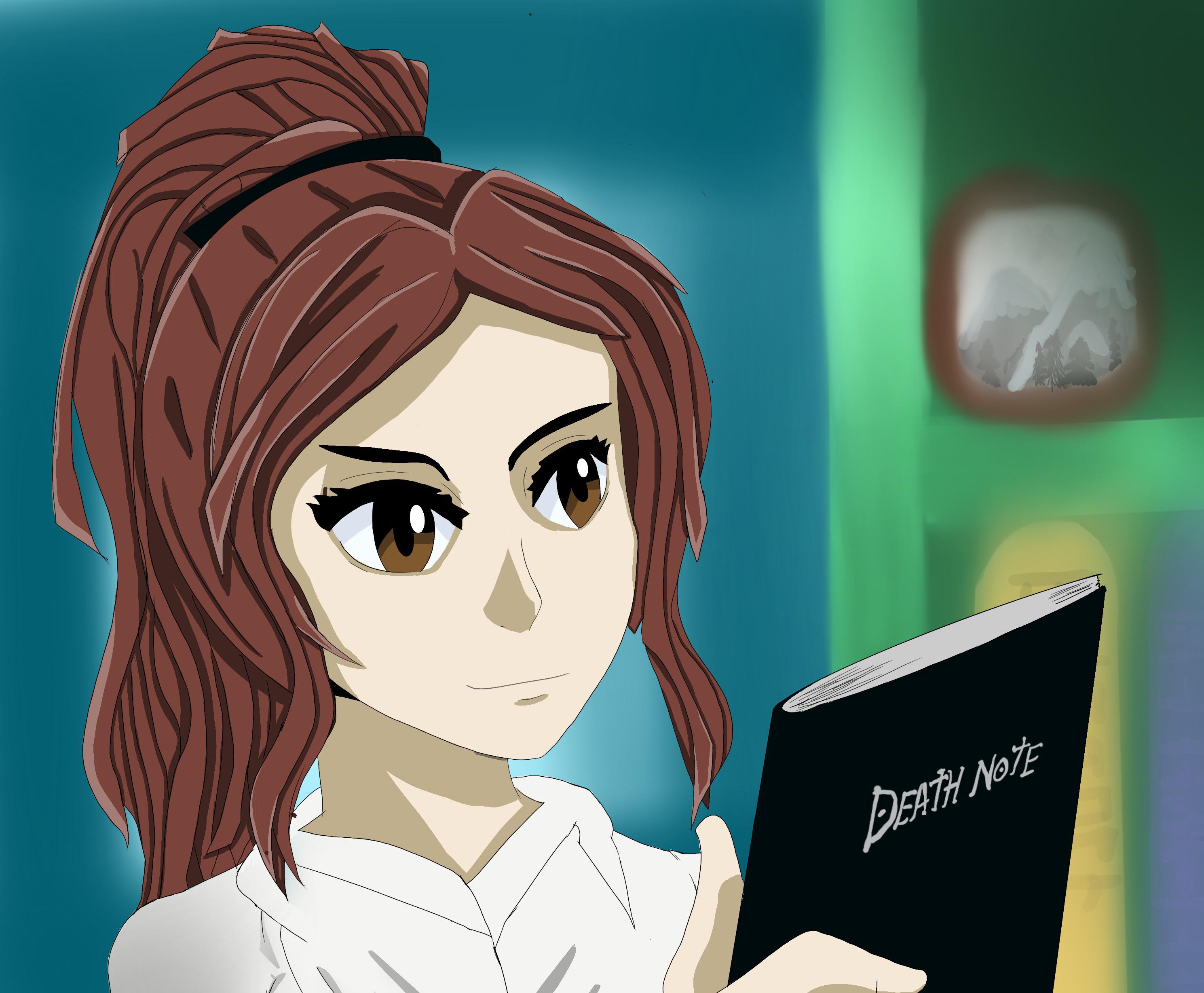 Drawing myself into my favourite universes, day two: Death Note | Scrolller