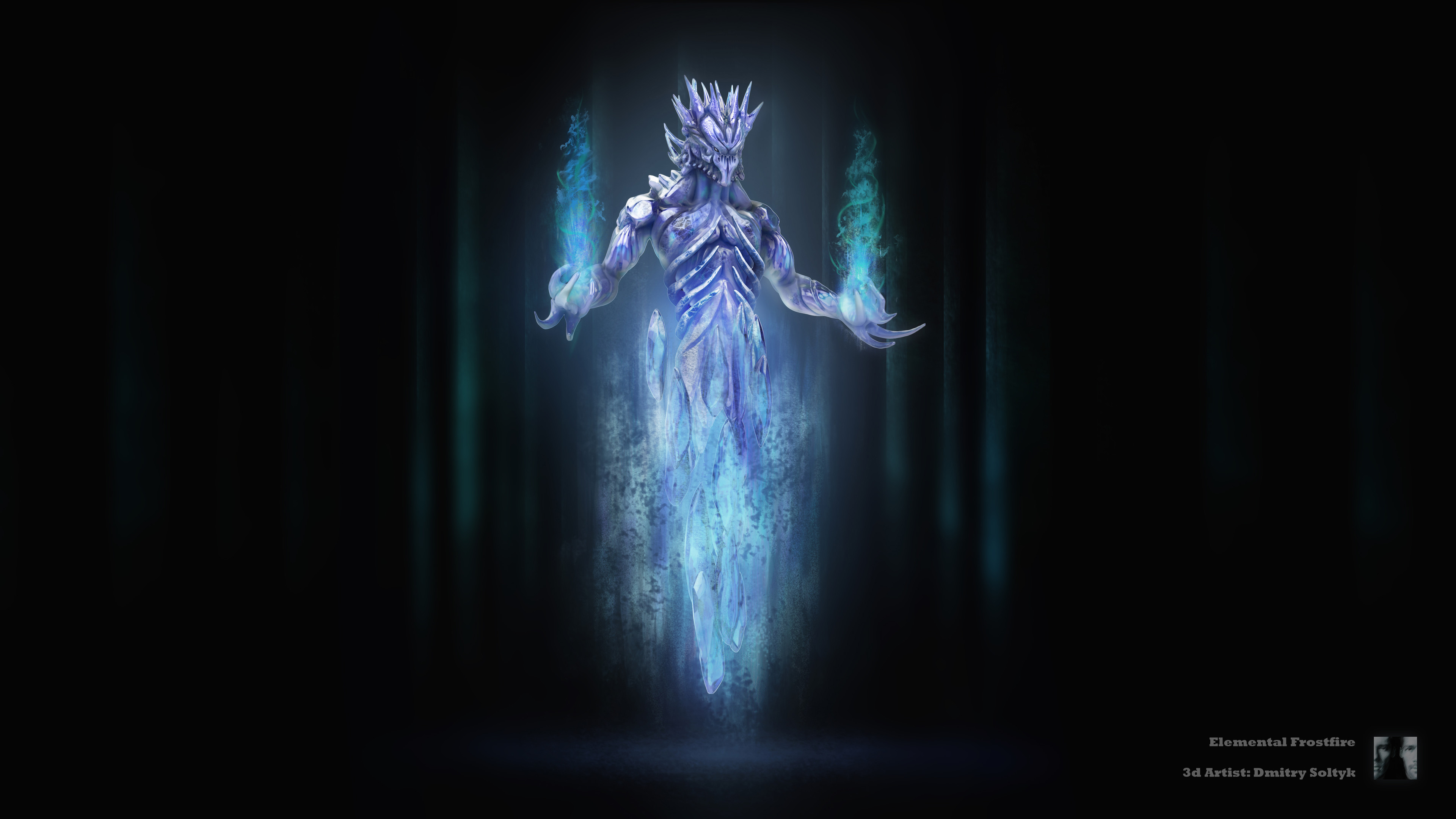 Elemental Frostfire by Dmitry Soltyk | Scrolller