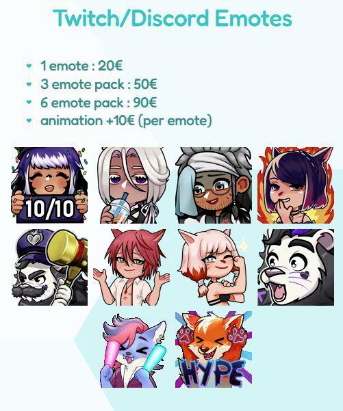 Emote commissions open! | Scrolller