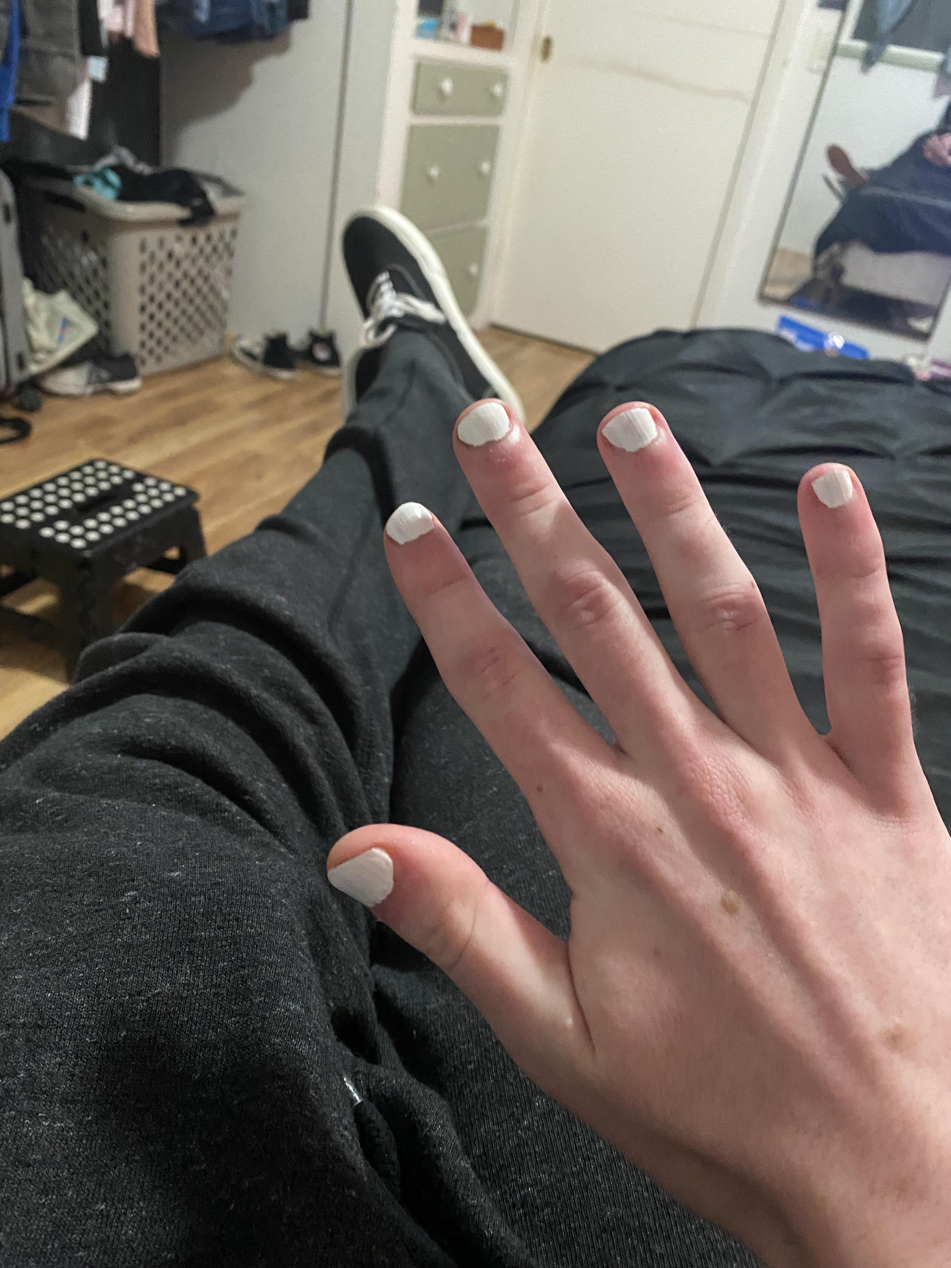 Finally grew some femboy balls and asked a friend to paint my nails | Scrolller