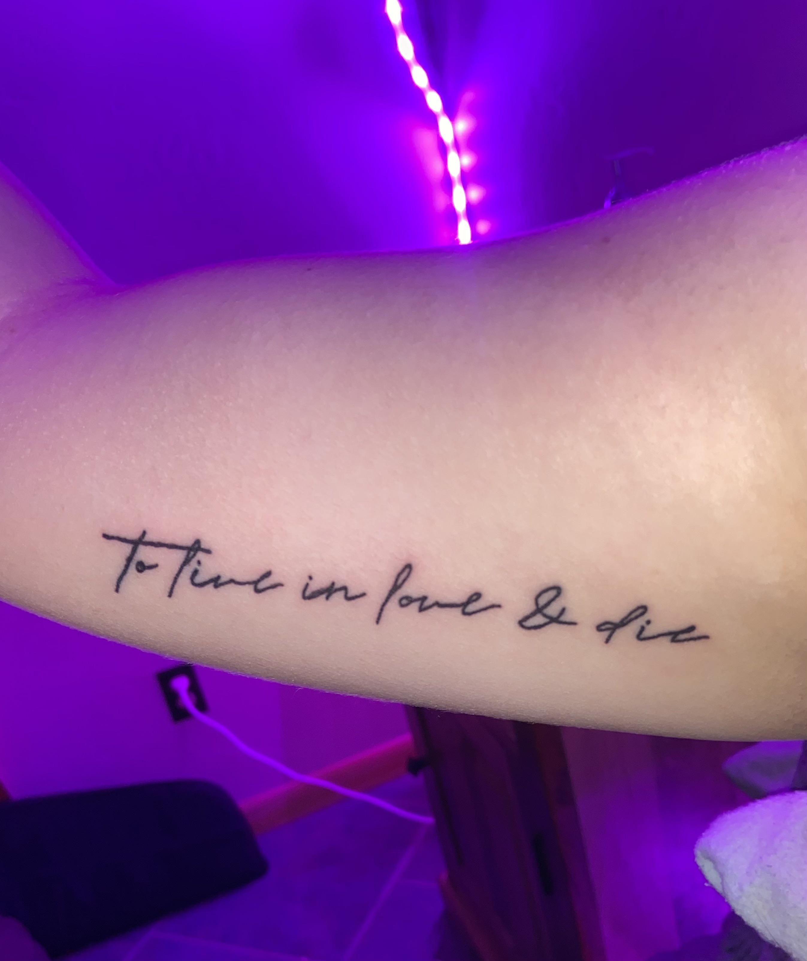 first ptv tattoo !!! | Scrolller