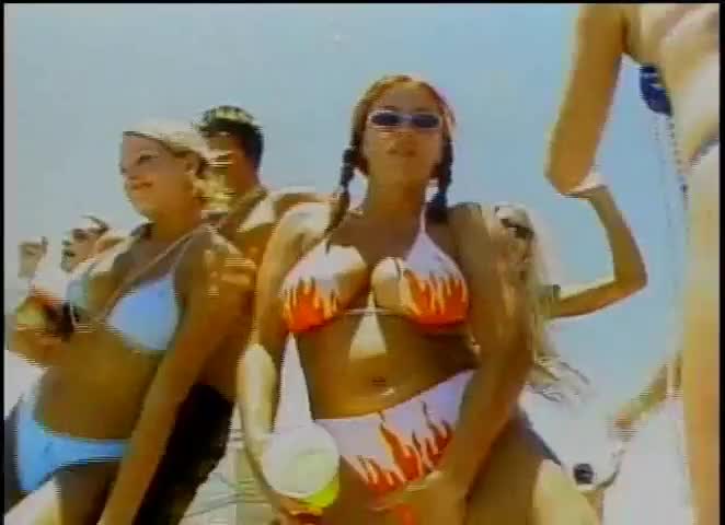 Flame bikini hiding perfect tits | Scrolller