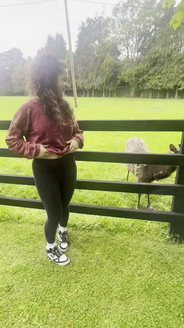 Flashing at the farm | Scrolller