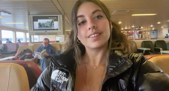 Flashing my tits on a public ferry | Scrolller