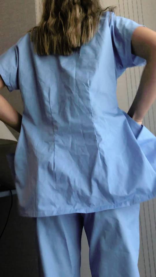 Flashing what is under my scrubs | Scrolller