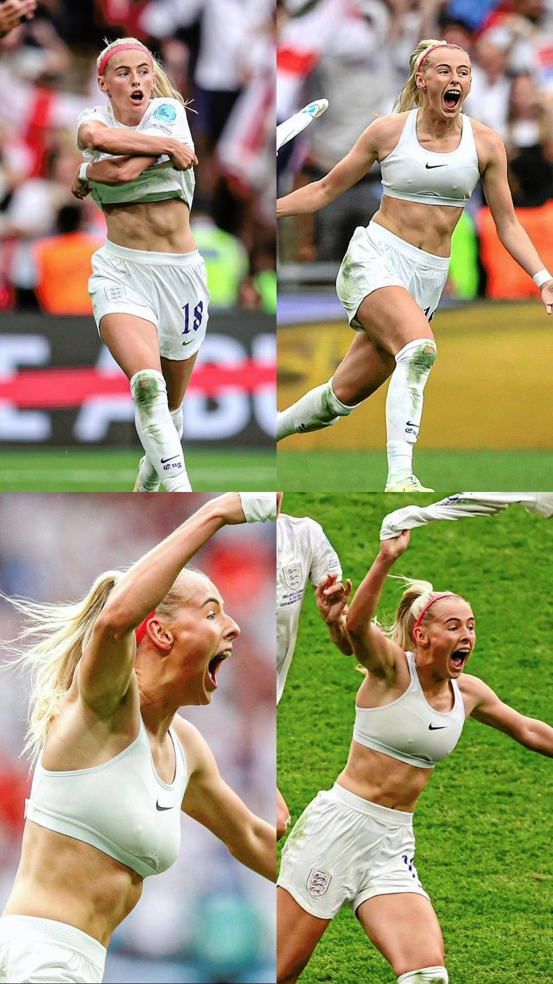 Football gone wild..... iconic moment from Chloe Kelly that'll be remembered for long time ...