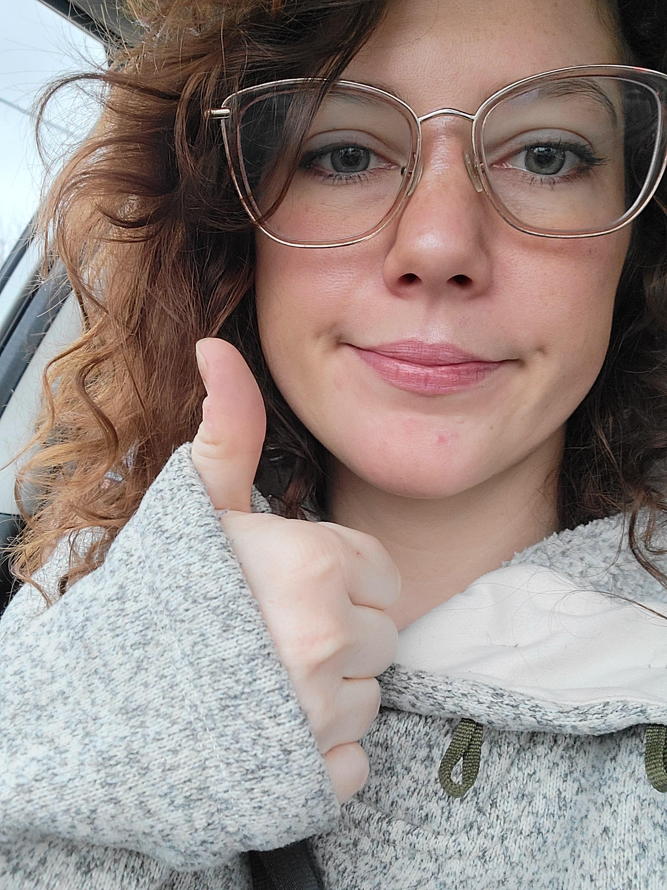 Glasses and the thumbs up for victory? 29f | Scrolller