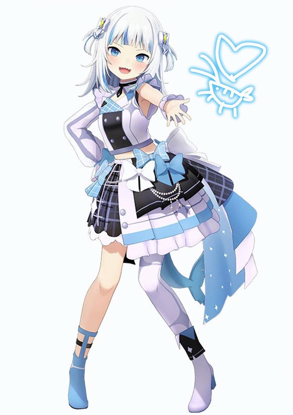 Gura in her idol outfit! | Scrolller