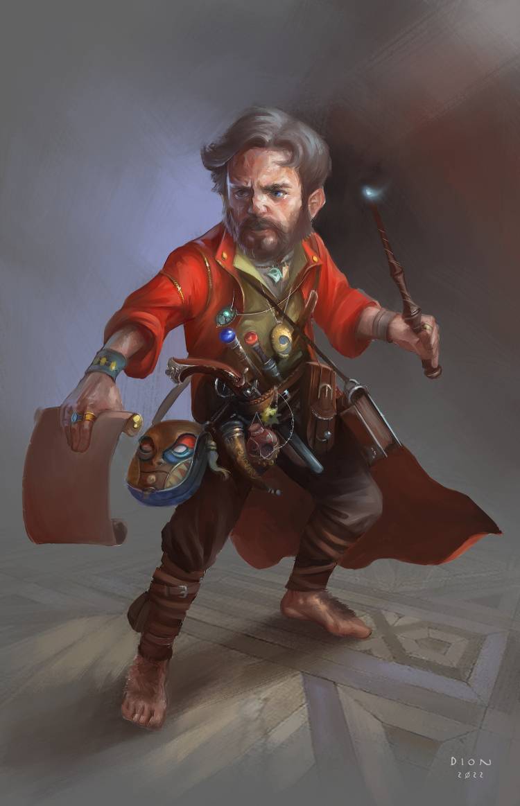 Halfling trickster by Milonas Dionisis | Scrolller