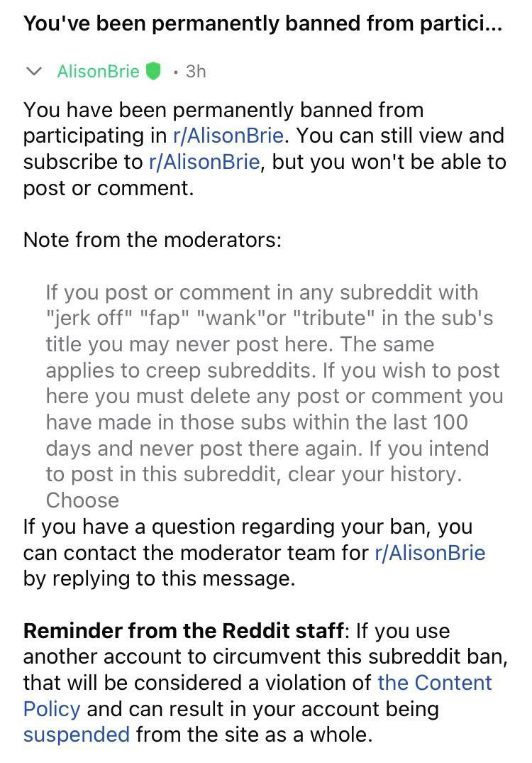 Hey guys, read this and know that that will never happen here. | Scrolller