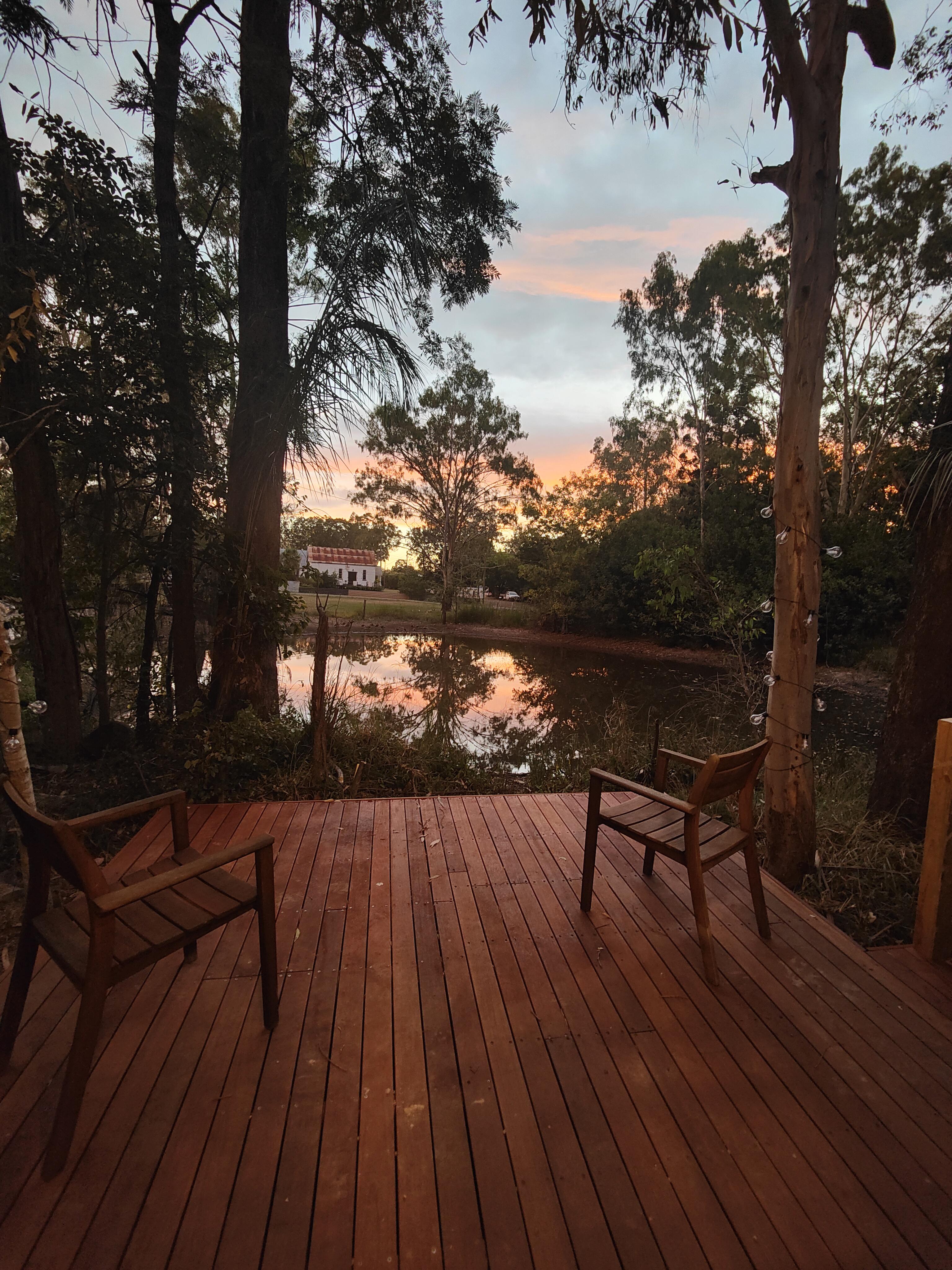 I built a deck onto my cabin, pretty happy with it | Scrolller