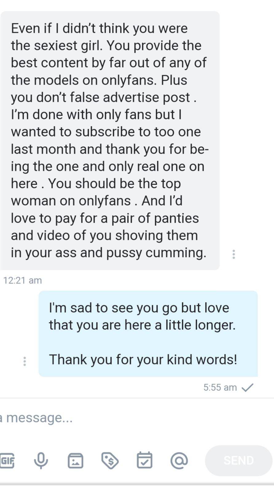 I love waking up to these messages! 🥰 link in comments if you're curious 💋 | Scrolller