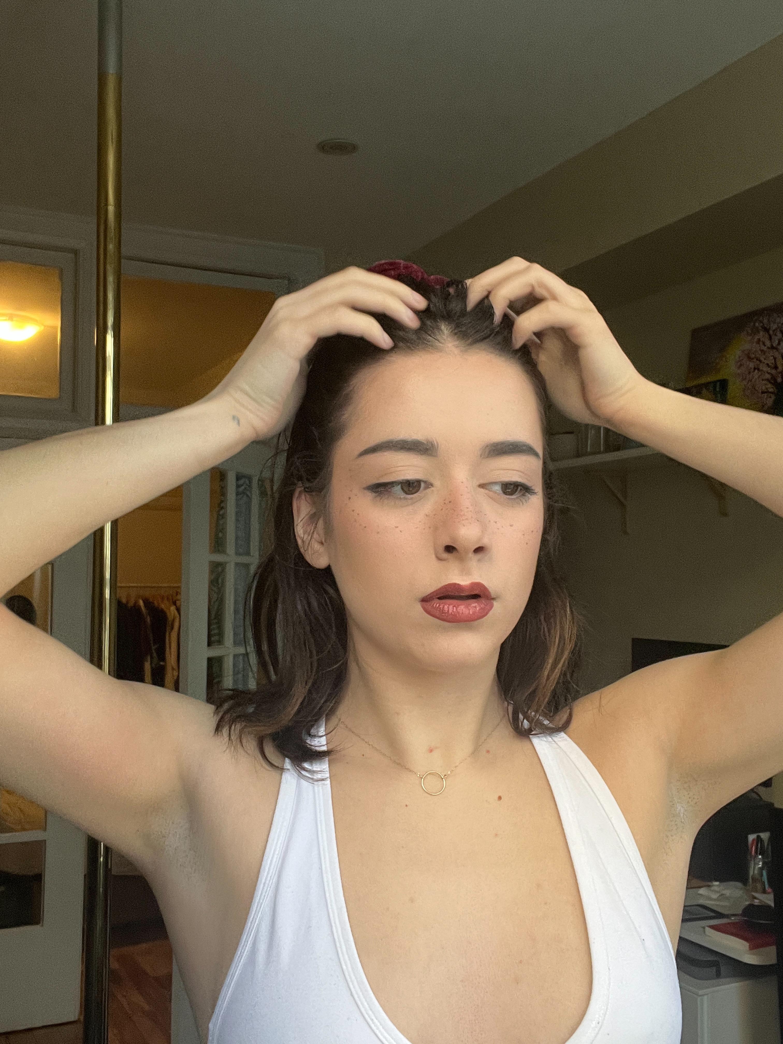 I was just fixing my hair 🙈 | Scrolller