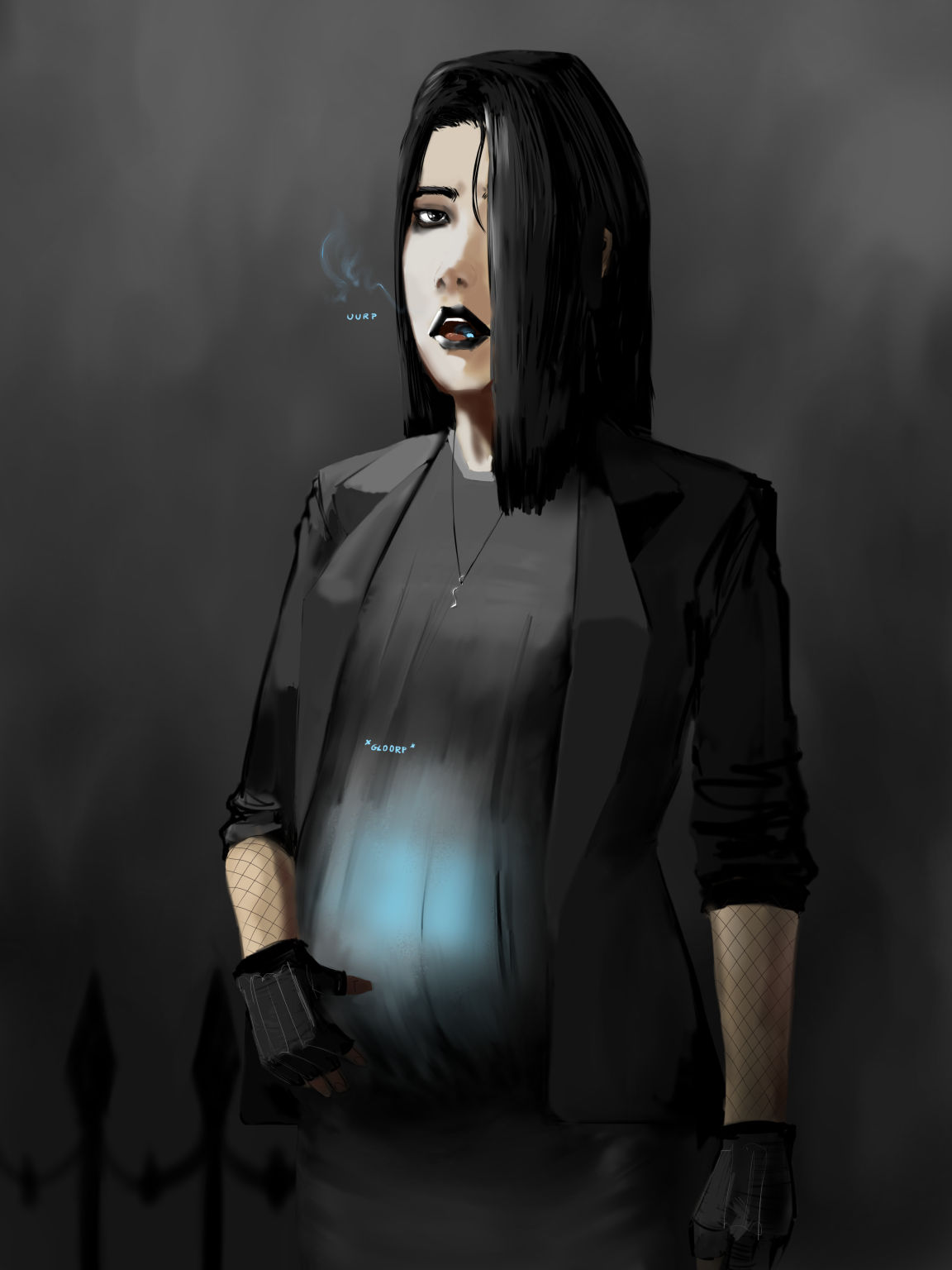 {Image} Soul Belly (OC) [Soul Vore] [F/?] [Female Predator] [Belly Bulge] [Post-Vore] | Scrolller