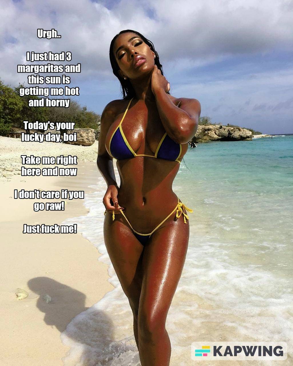 Imagine just strolling through the beach and you come across this woman | Scrolller