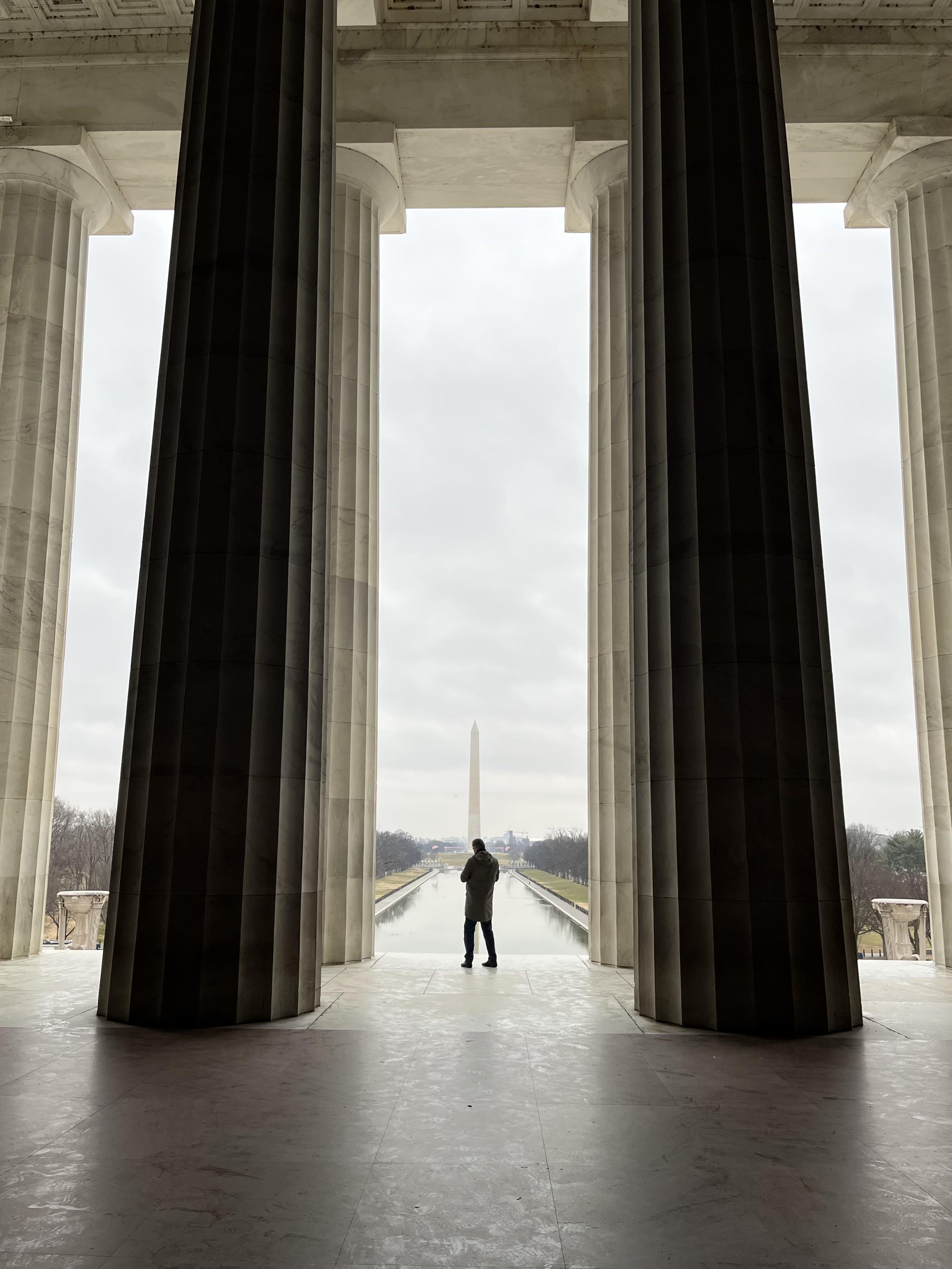 ITAP of the pillars of the Lincoln Memorial. | Scrolller