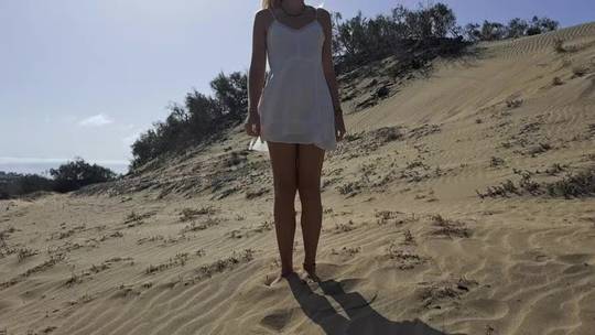 It's so nice to walk barefoot wearing a light sundress and nothing underneath | Scrolller