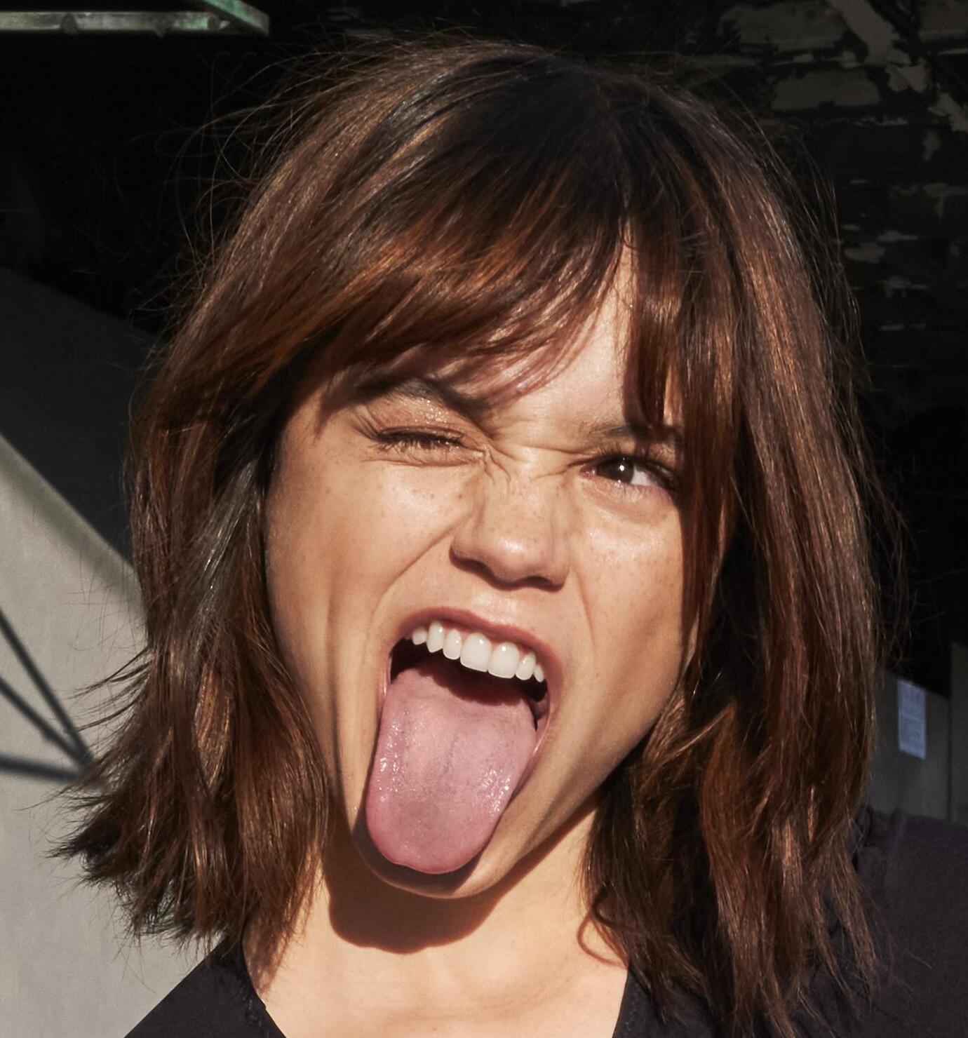 Jenna Ortega - Tongue closeup | Scrolller