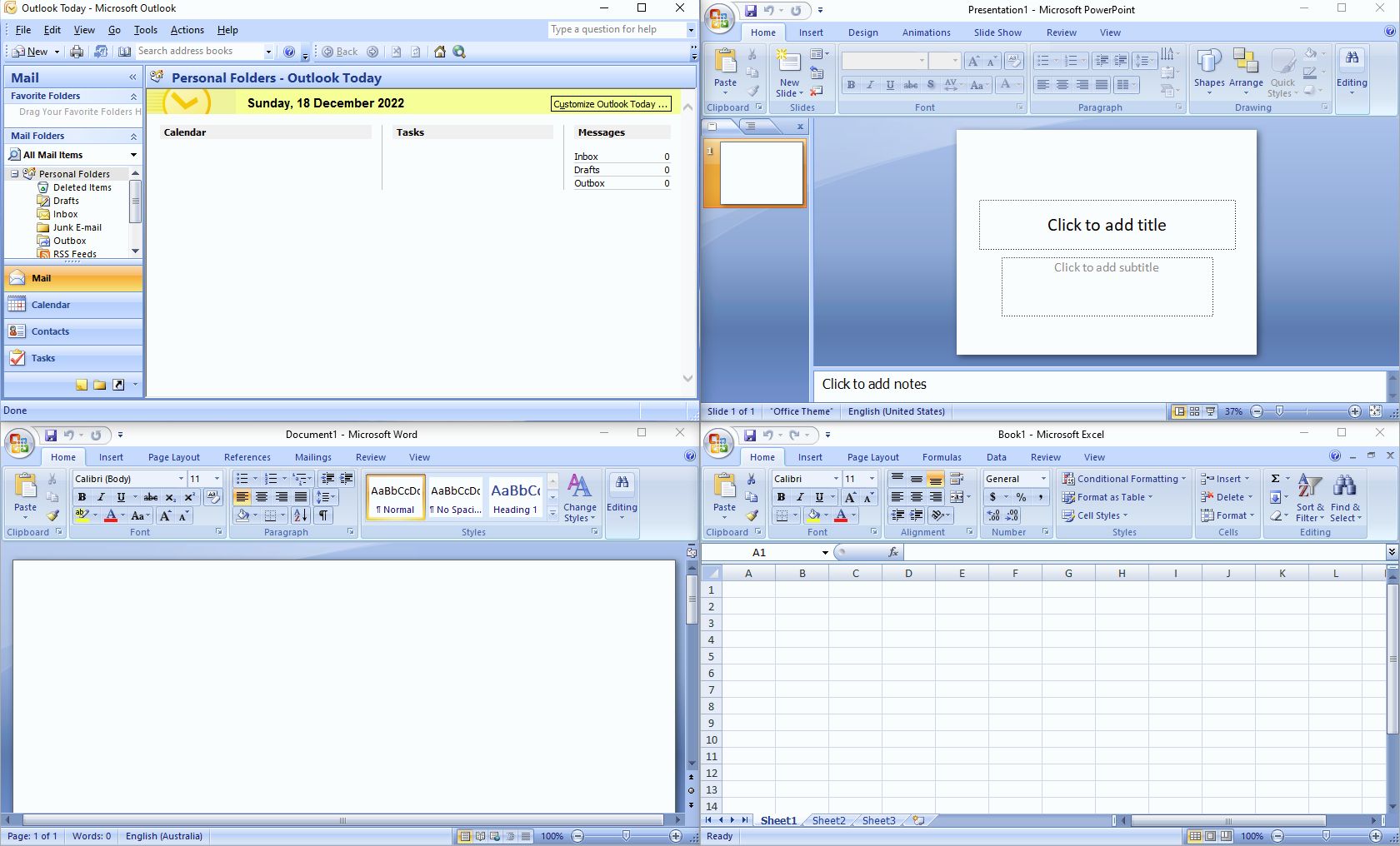 Just installed Microsoft 2007 Office Suite | Scrolller