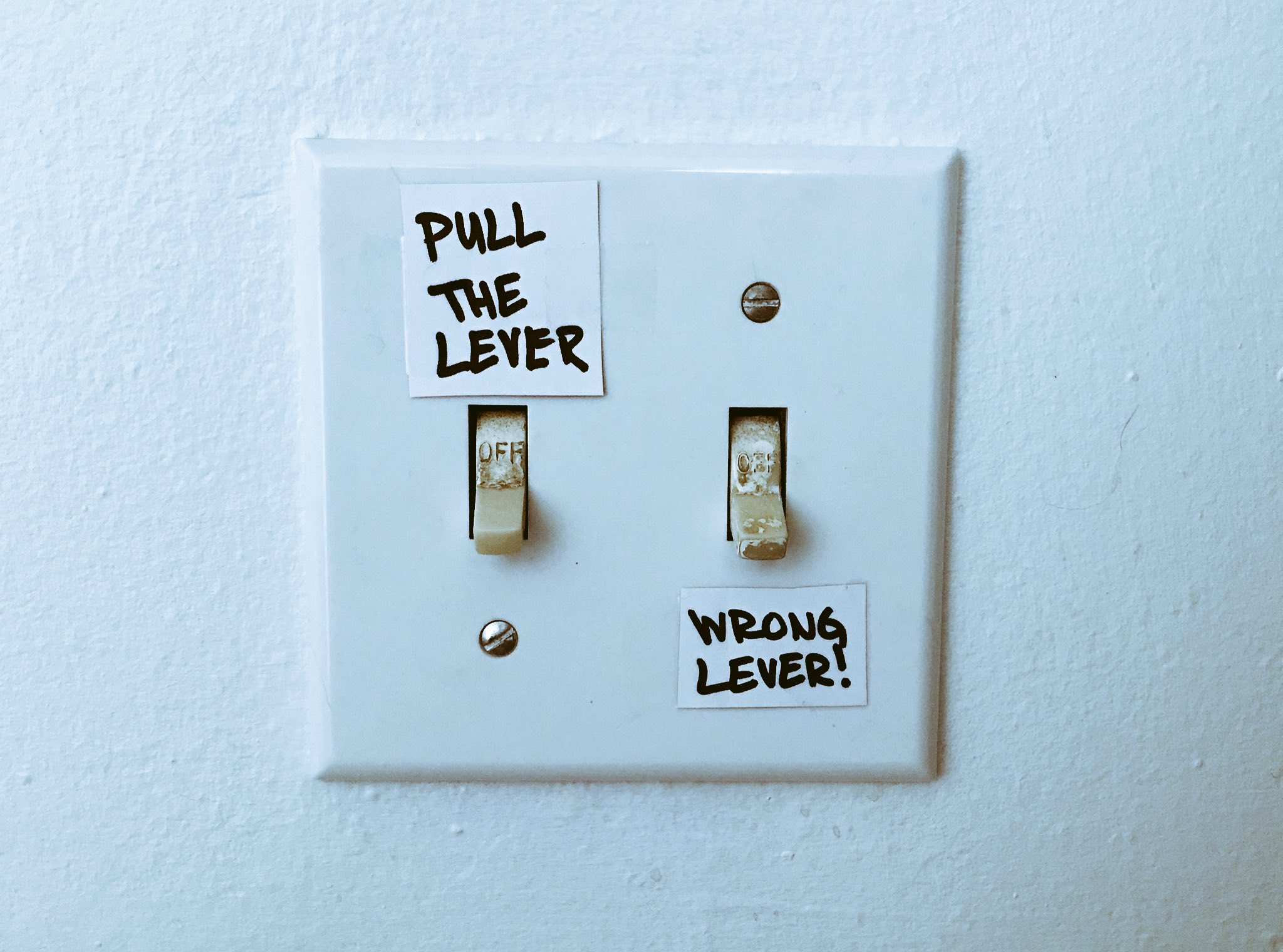 Kept hitting the wrong switch! (light vs. garbage disposal) | Scrolller