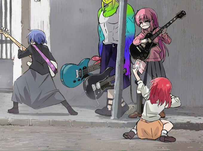 Kessoku band street perfomance gone wrong | Scrolller