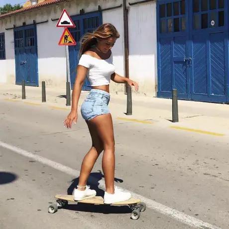 Longboard and daisy dukes ️ | Scrolller