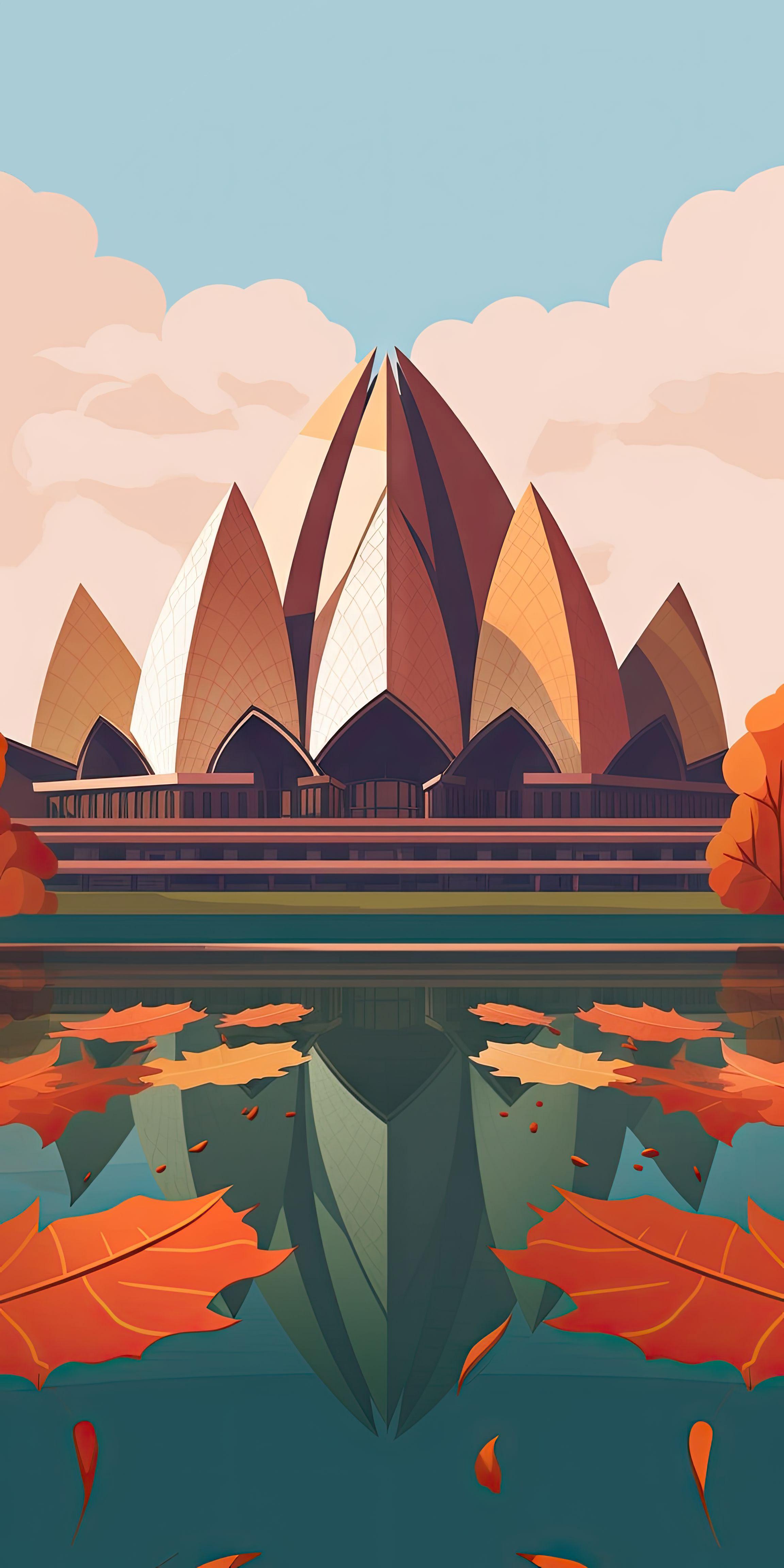 Lotus Temple (by Wallpop) | Scrolller