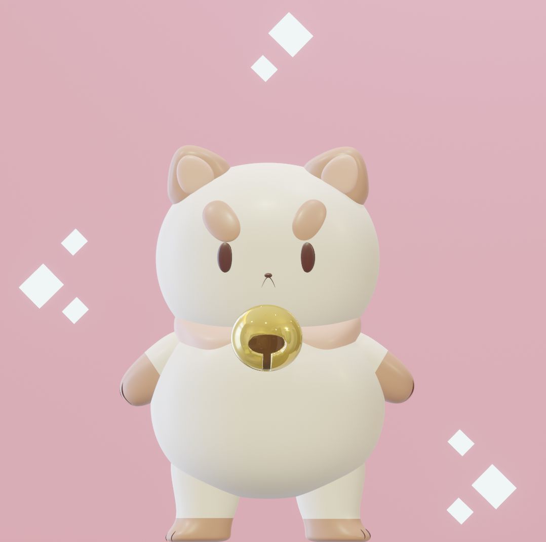 Made Puppycat in Blender :) | Scrolller
