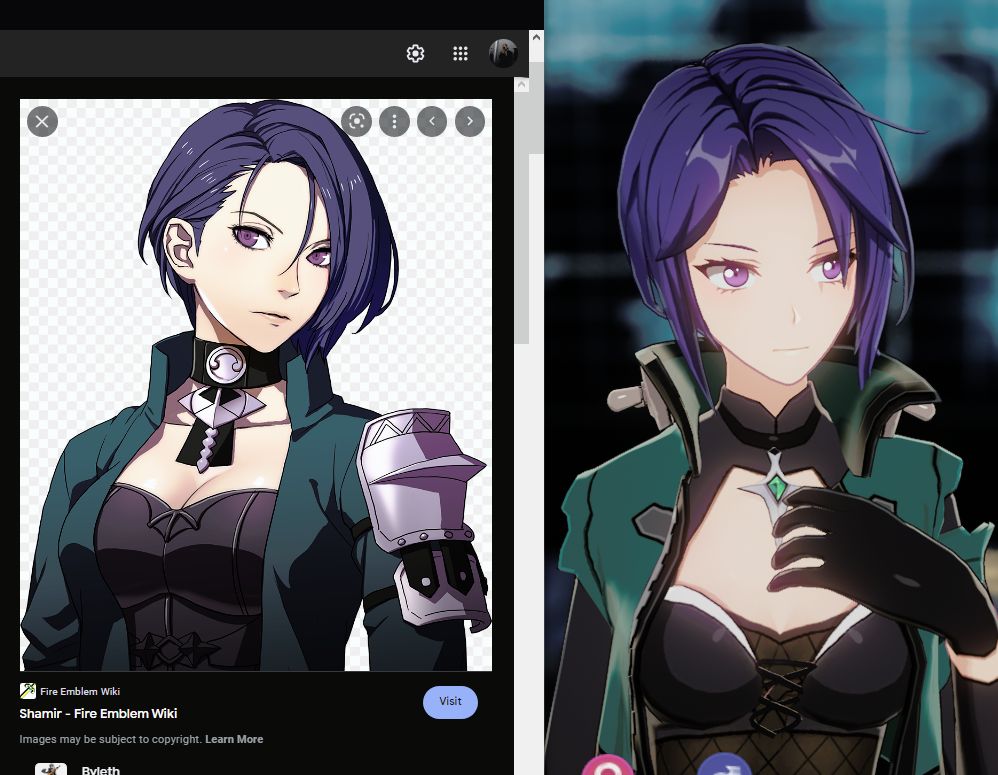 Made Shamir from FE3H in the character creator. Thoughts? | Scrolller