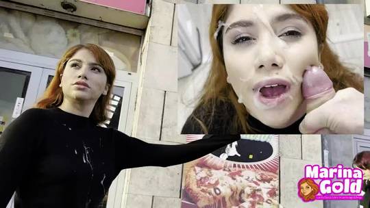 Marina Gold - Messy Cumwalk! | Scrolller