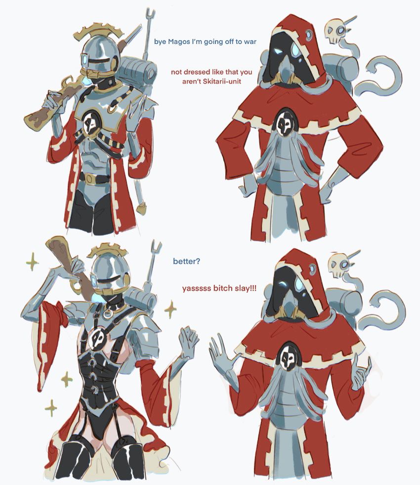 Mechanicus Femboys increase the effectiveness of allied troops (art by archon of flesh). | Scrolller