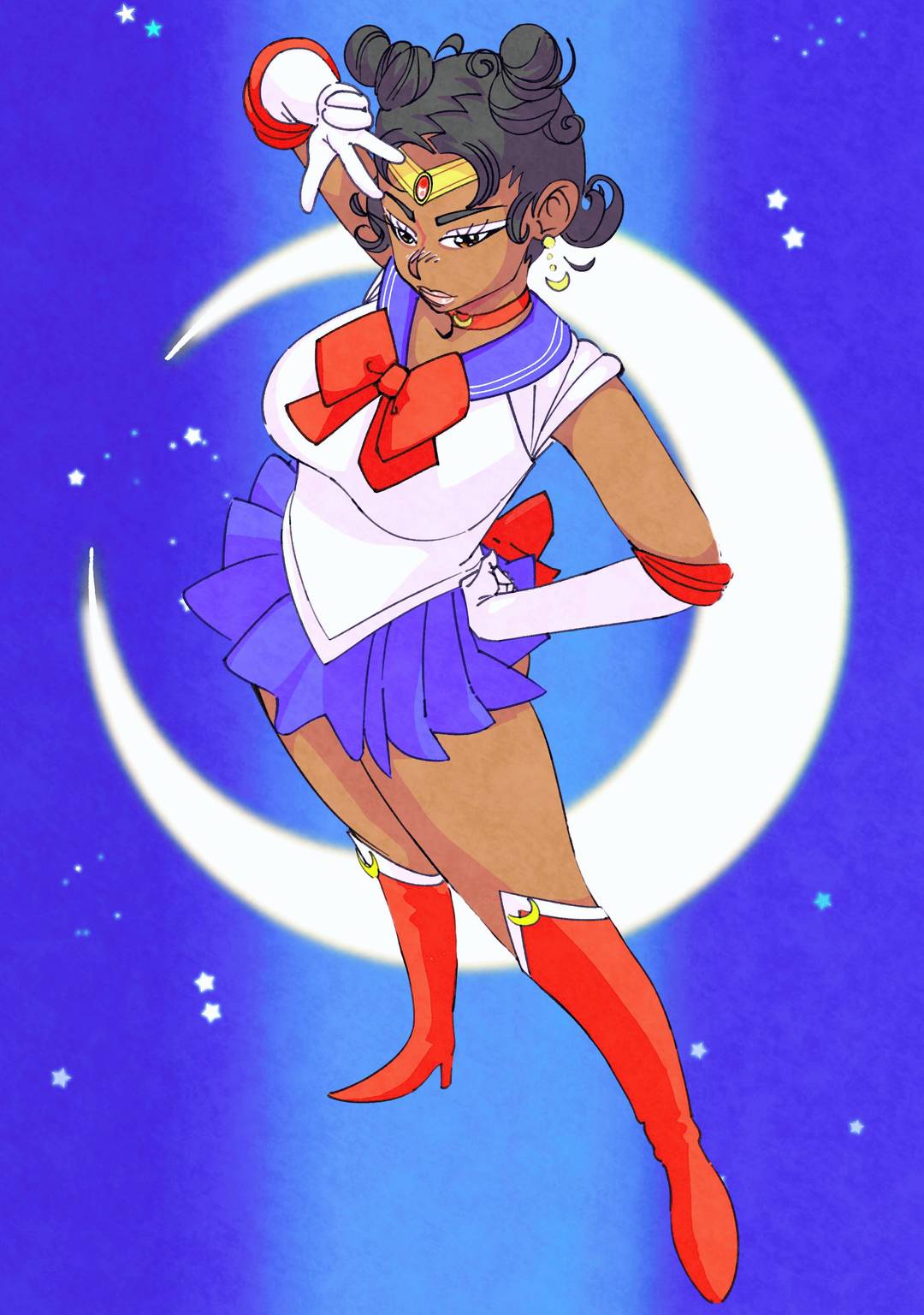 Meg Thee Sailor Moon fan art by Kyllenhog | Scrolller