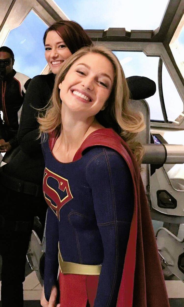 Melissa is all smiles as Supergirl | Scrolller