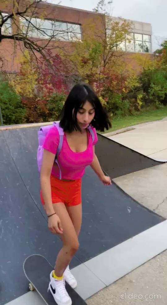 Dora The Explorer Exhibitionist Skateboarder [f] Scrolller