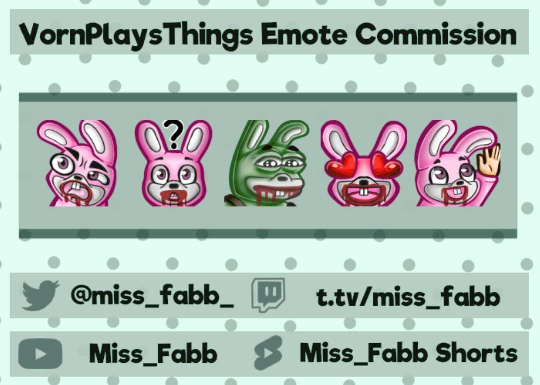 My first emote commission 🥰 | Scrolller
